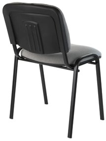 Konferenční židle Viva N, černé nohy, šedá