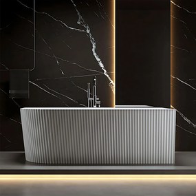 Rea Wenus, akrylová rohová vana 1700x800x575 mm, pravá, bílá s černou odtokovou zátkou, KPL-W6130