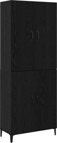 Vysoký bufet 2 ks Černý dub 69,5 x 34 x 180 cm Kompozitní dřevo 3394571