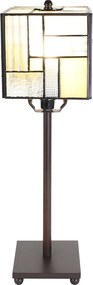 Stolní lampa Tiffany Cubio - 13*13*18 cm E14/max 1*25W