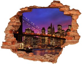 Wallmuralia Fototapeta díra na zeď 3D Manhattan západ 90x70 cm