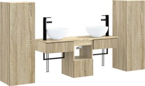 Sada koupelnového nábytku 5 ks Dub sonoma 33 x 34,5 x 100 cm 3405965