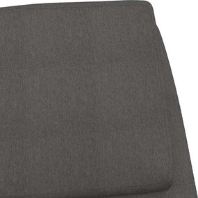 Relaxační židle tmavě šedá textil 341313