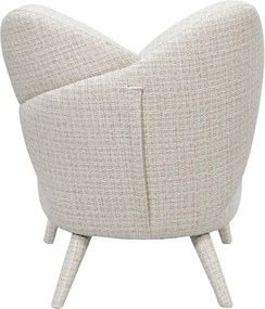 Designové křeslo Leith lounge bouclé béžové