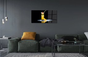 Obraz na skle orange koktejl 125x50 cm