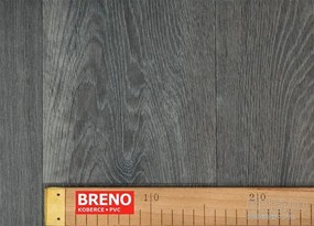 Breno PVC XTREME Pure Oak 946E – tmavě šedé dřevo, šíře 400 cm