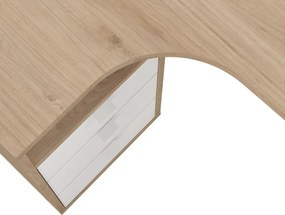 FALCO Psací stůl rohový Sigal 600/03 jackson hickory/bílá
