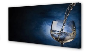 Obrazy na plátně Bílé víno sklo 100x50 cm