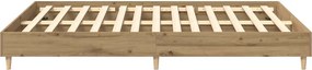 Rám postele bez matrace Artisan Dub 150x200 cm kompozitní dřevo 3328716
