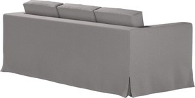 Potah na pohovku IKEA  Karlanda 3-místná nerozkládací, dlouhý barva šedá látka pletený vzor