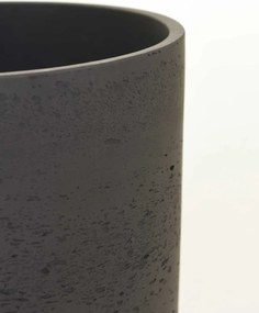 Květináč CHICO, sklolaminát, výška 24 cm, antracit
