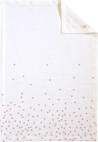 TULULUM Lněná utěrka s potiskem CONFETTI, 44 x 66 cm