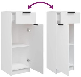 Koupelnová skříňka bílá 32 x 34 x 90 cm kompozitní dřevo - Default Title