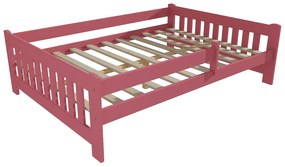 Vomaks Dětská postel DP 022 XL se zábranou Rozměr: 120 x 200 cm, Barva: bezbarvý lak