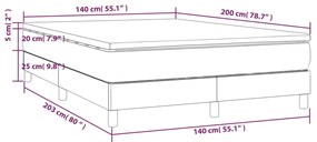 Box spring postel s matrací bílá 140x200 cm umělá kůže,  3144262