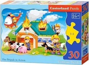 Castorland  Hasiči v akci / 30 dílků / od 4 let