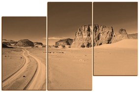 Obraz na plátně - Silnice v poušti 1129FD (120x80 cm)