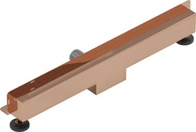 Mexen Flat Wall, sprchový žlab na zeď 2v1, 70 cm, růžové zlato, 1630070