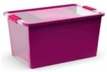 KIS Úložný Bi box L 40 litrů barevné provedení fialový/transparentní