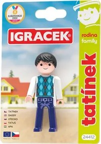 EFKO Igráček Tatínek / Figurka / Rodina / Kloubová / Na kartě