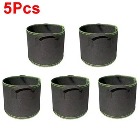 Pěstební květináč z netkané textilie - 5 ks (7 velikostí) Barva: zelená, Velikost: 30x25 cm