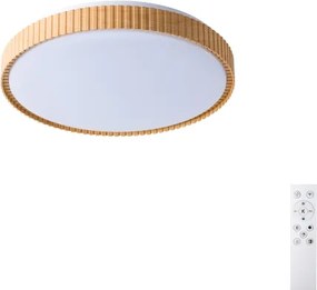 Brilagi-LED Stm. strop. sv. CORVO LED/72W/230V 3000-6000K dek. dřeva pr.50 cm+DO