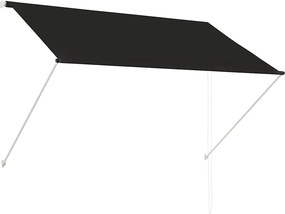 Zatahovací markýza antracitová 200 x 150 cm 143759