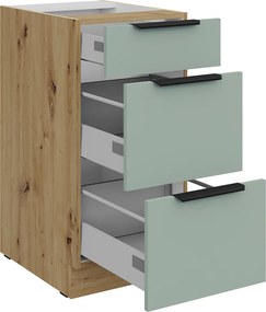 ARIA st | dolní skříňka 40 D 3S zásuvková | 40 cm | PREMIUM BOX | artisan/aquamarine