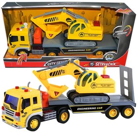 CITY SERVICE CAR - 1:16 Tahač s bagrem