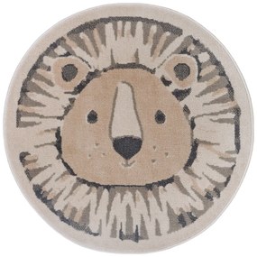 Béžový dětský koberec ø 140 cm Lion – Hanse Home