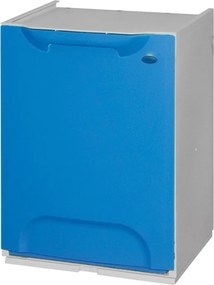 Plastový koš na tříděný odpad, 20 L, modrý
