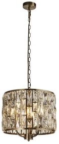 Searchlight 6583-3AB Závěsné glamour svítidlo BIJOU patina, průměr 38cm