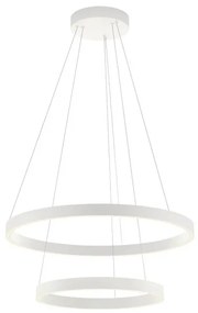 Redo Závěsné LED svítidlo Febe - 2 kruhy, ø60cm/ø40cm Barva: Bílá, Chromatičnost: 4000K