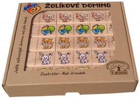 Domino t-wood žolíkové domino - domácí zvířata