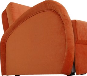 Rozkládací křeslo, oranžová, MILI 1