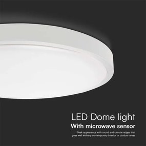 LED Koupelnové stropní svítidlo se senzorem LED/24W/230V IP44 4000K pr. 35 cm+DO