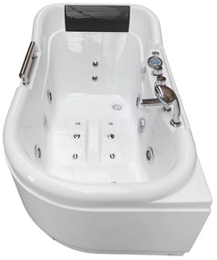 BPS-koupelny Hydromasážní vana HYD-LE796R 140x80 PRAVÁ bez ohřevu vody
