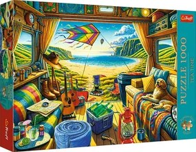 Trefl - Puzzle - Premium Plus Tea Time: Cestování karavanem / 1000 díl