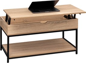 Kávový stolek s výsuvnou deskou ALIAJ,  95 x 50 x 51 cm