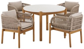 House Nordic Zahradní jídelní set TERRACINA béžový