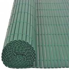 Oboustranný zahradní plot 110 x 500 cm zelený 317162