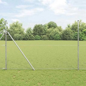 Hexagonální kotvení plotu 10 x 1,6 m Pozinkovaná ocel Stříbrná 3352935