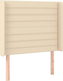 vidaXL Box spring postel s matrací a LED 90x190 cm textil [3138362] Barva: Modrá