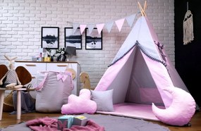 Dětský stan TEEPEE (TÝPÍ) SOFT s doplňky - RŮŽOVÝ
