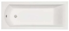 Besco Akrylátová obdélníková vana Shea Slim 140x70 (150,160,170x70,180x80) Barva: Bílá, Rozměry (cm): 150x70