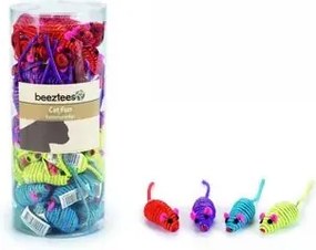 Beeztees Glammy Hračka myš se zlatou nitkou 5 cm