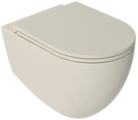 Isvea Isvea, INFINITY závěsná WC mísa, Rimless, 36,5x53cm, Ivory, 10NF02004-2K