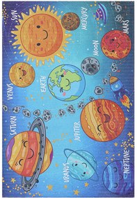 Koberce Breno Kusový koberec TORINO KIDS 230/solar system, Vícebarevné, 160 x 230 cm