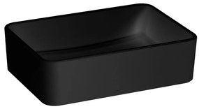 JIKA H8184237161121 - Umyvadlo na desku CUBITO 50x35 cm keramika/matná černá H8184237161121