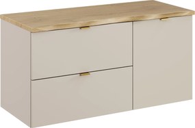 Comad Koupelnová skříňka pod deskové umyvadlo s košem na prádlo Dalia Cashmere 100 kašmír
